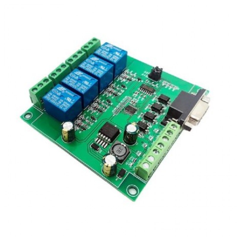 7-24V Modbus RTU 4 Channel RS232 Serial Relay Module buy online at Best Price and Quality in ...