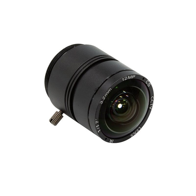 Arducam LN051 CS Lens for Raspberry Pi HQ Camera, 120 Degree UltraWide Angle CS-Mount Lens, 3 ...