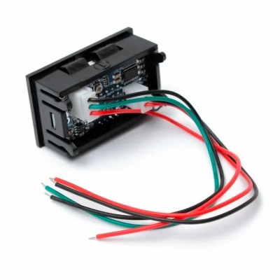 Digital Voltmeter (0-100V) and Ammeter (10 A) Dual Led Voltage Current ...