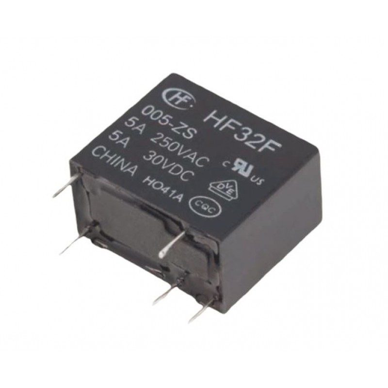 Hongfa 5V 5A DC HF32F/005-ZS 5 Pin SPDT Miniature Power Relay buy online at Best Price and ...