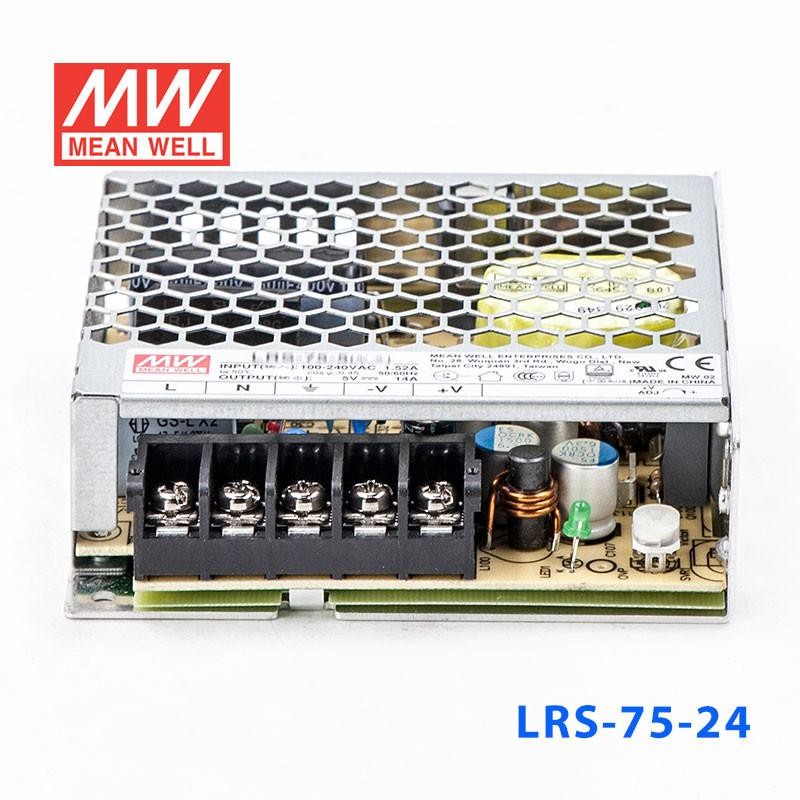 LRS-75-24 Mean Well SMPS - 24V 3.2A - 76.8W Metal Power Supply buy online at Best Price and ...