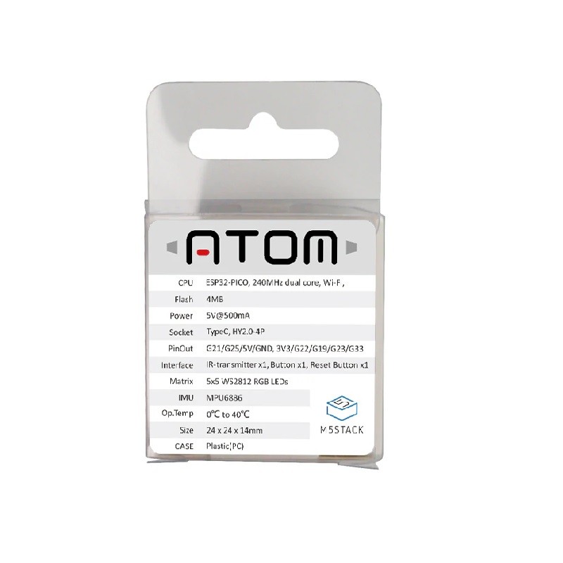 M5Stack ATOM Matrix ESP32 Development Kit buy online at Low Price in India - ElectroPi.in