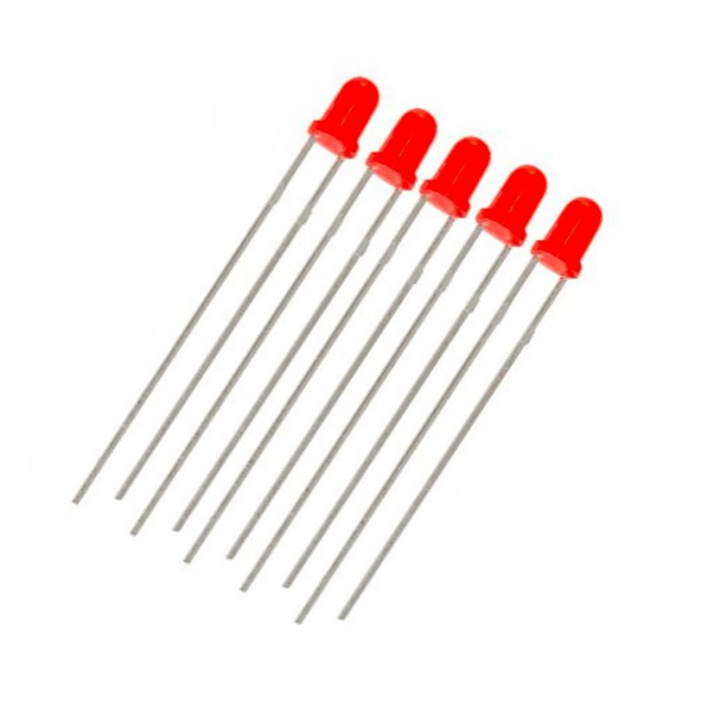 Red LED - 3mm Diffused buy online at Best Price and Quality in India ...