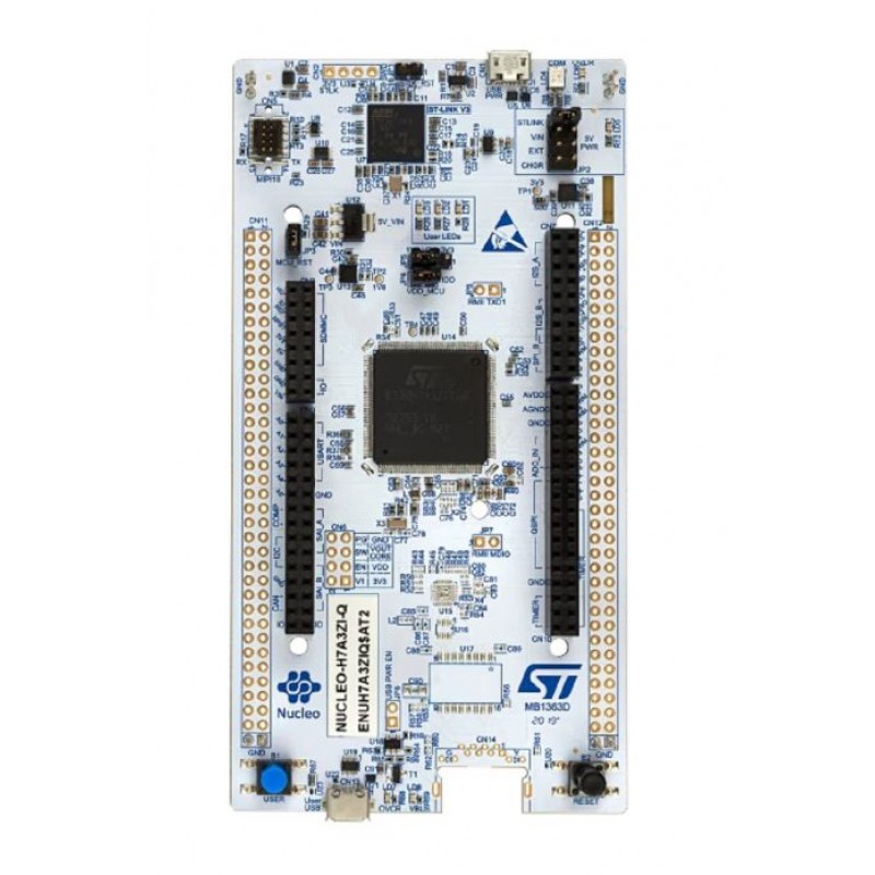 STMICROELECTRONICS NUCLEO-H7A3ZI-Q Development Board, STM32 Nucleo-144, STM32H743ZI MCU, ST Zio ...