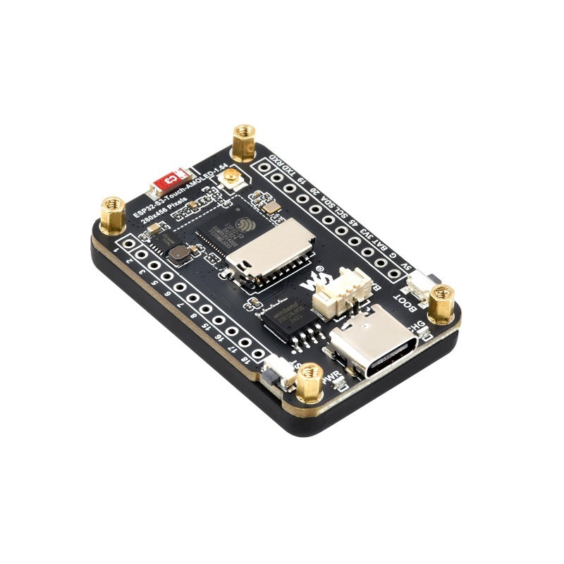 Waveshare Esp32 S3 164inch 280456 Amoled Touch Display Development Board Buy Online At Low