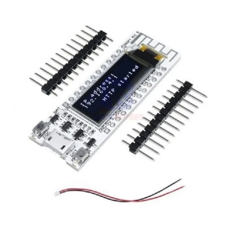 WeMos 0.91 White Display OLED Nodemcu ESP8266 WIFI Module buy online at ...